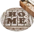 3ft Round Rug Retro Farmhouse Area Rugs for Living Room Bedroom ...