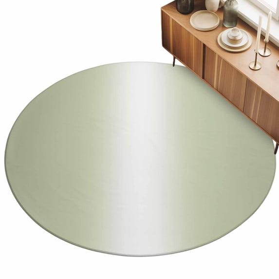 3ft Round Rug Sage Green Ombre Area Rugs for Living Room Bedroom ...