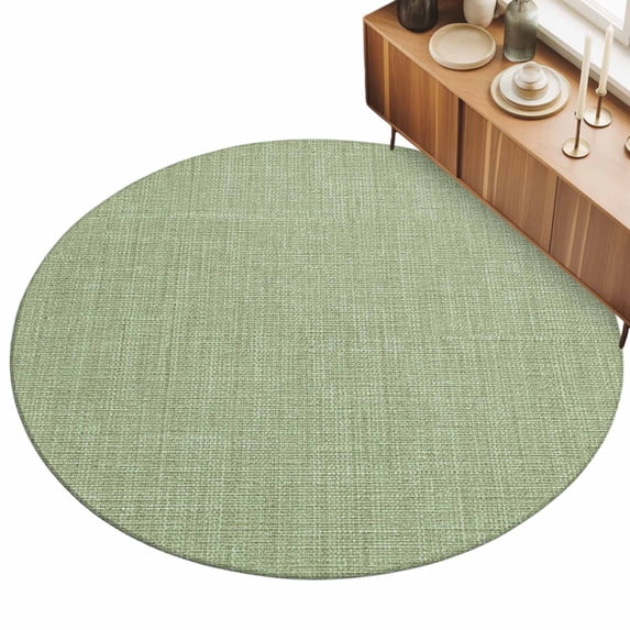 3ft Round Rug Vintage Sage Green Area Rugs for Living Room Bedroom ...