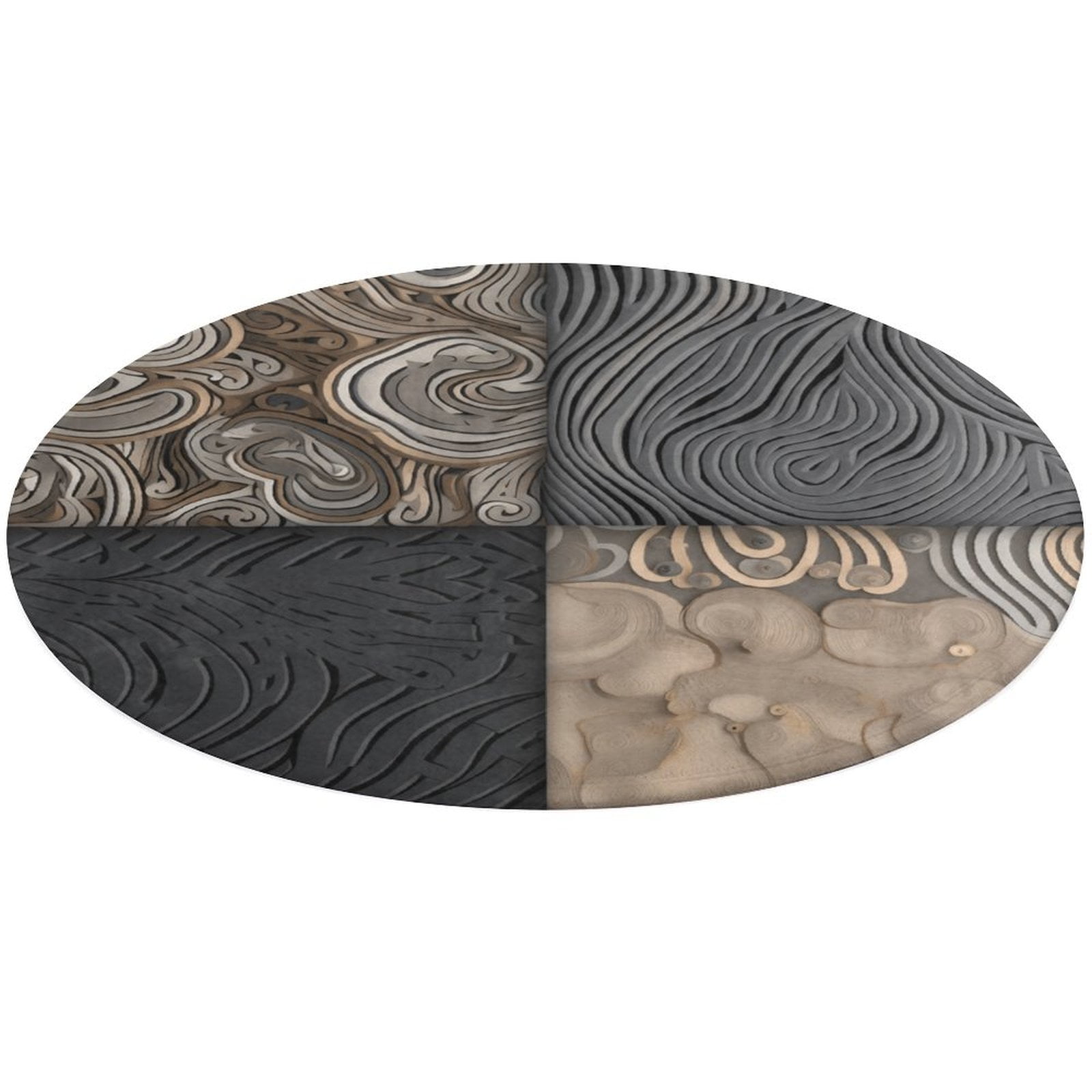 3ft Rug for Kids Room Playroom Nursery Bedroom Wood Grain Particles ...