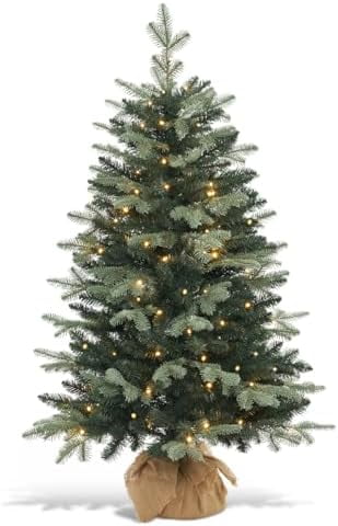 3ft Tabletop Mini Christmas Trees, Pre-lit Artificial Christmas Tree ...
