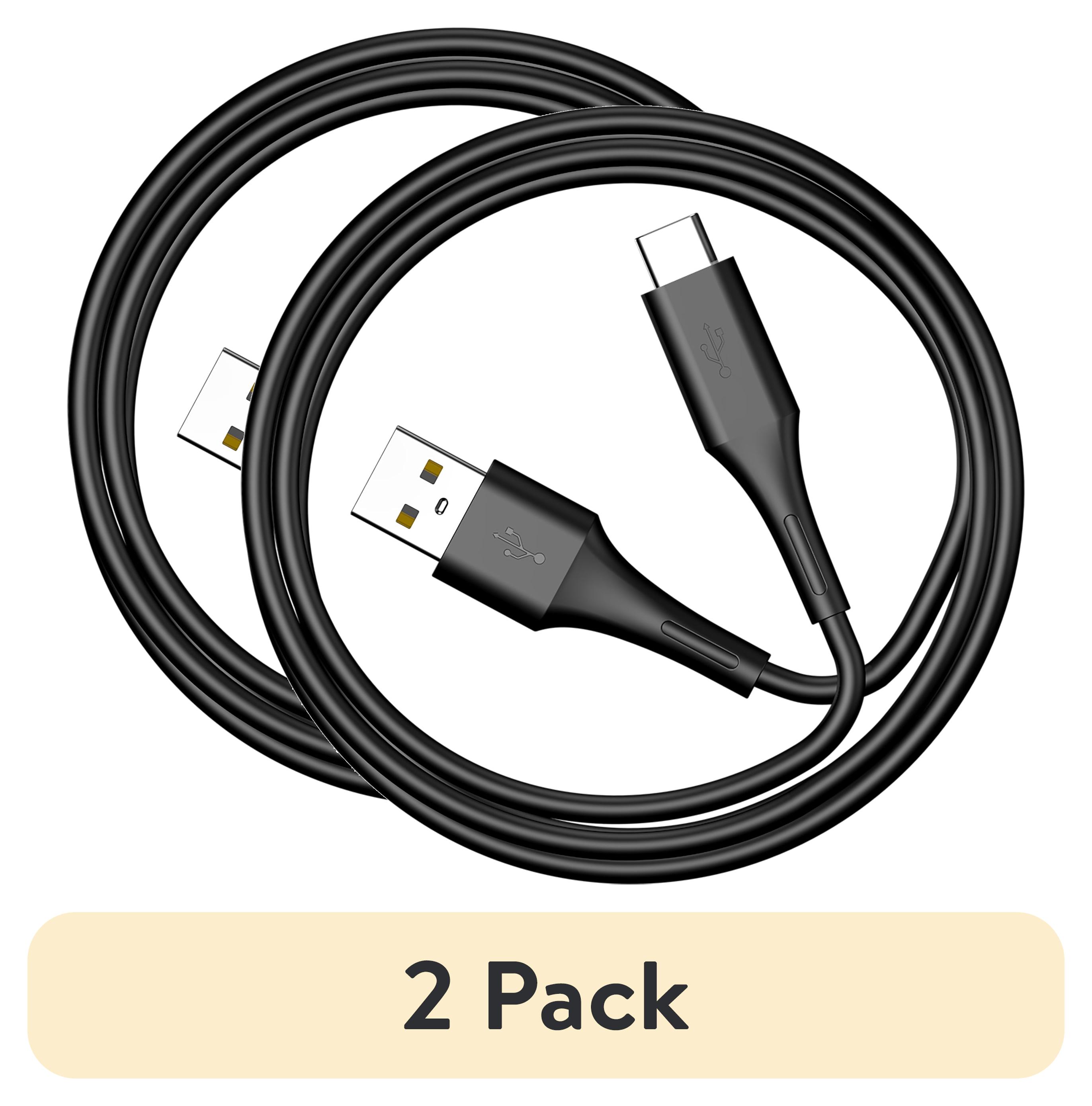 (2 pack) 3ft Usb C To A Cable Assortment - Walmart.com