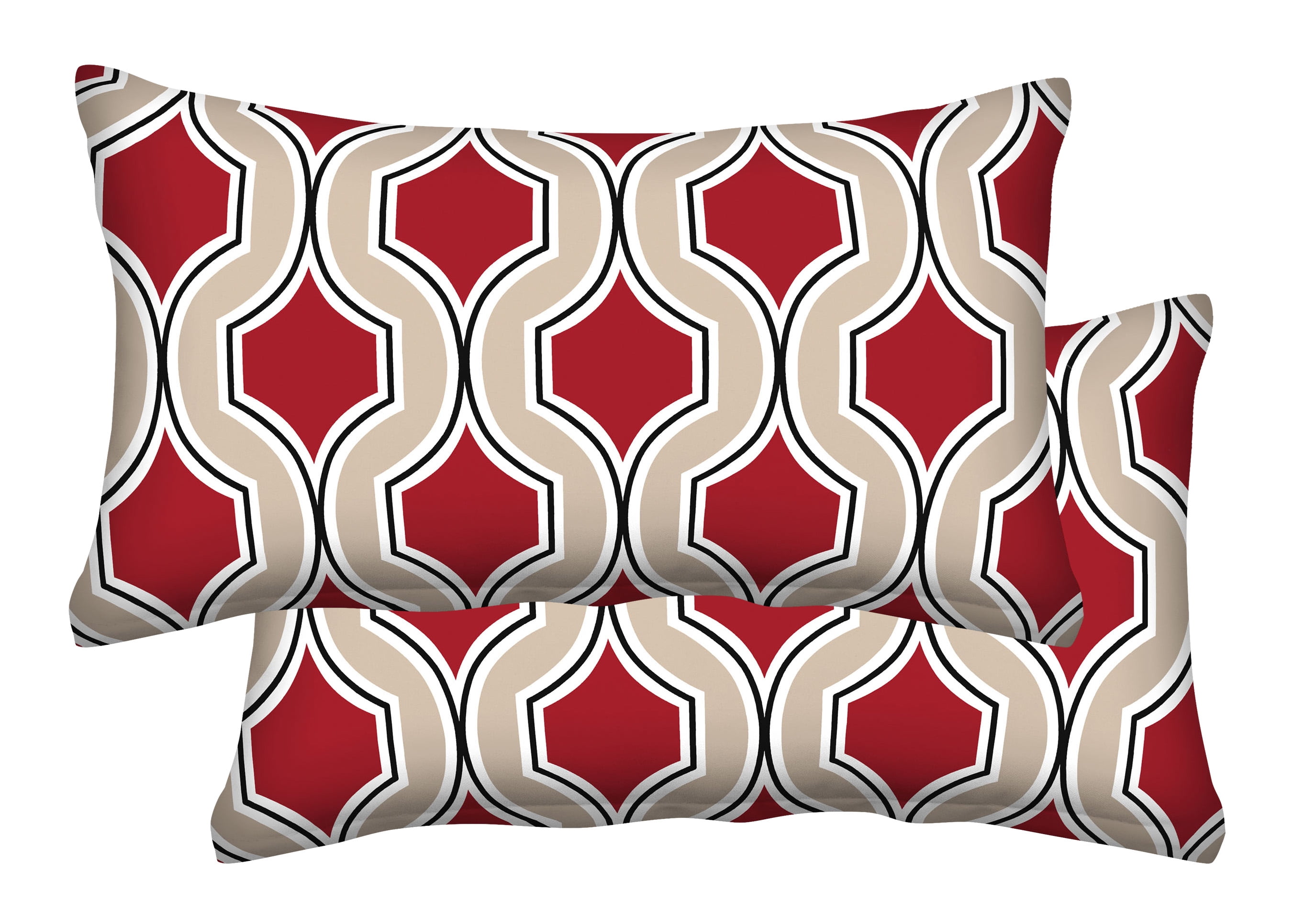 Honeycomb Decorative Throw Rectangular Outdoor Patio Lumbar Toss Pillow ...