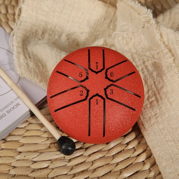 3in Mini Steel Tongue Drum - Handpan Percussion Instrument, Musical ...