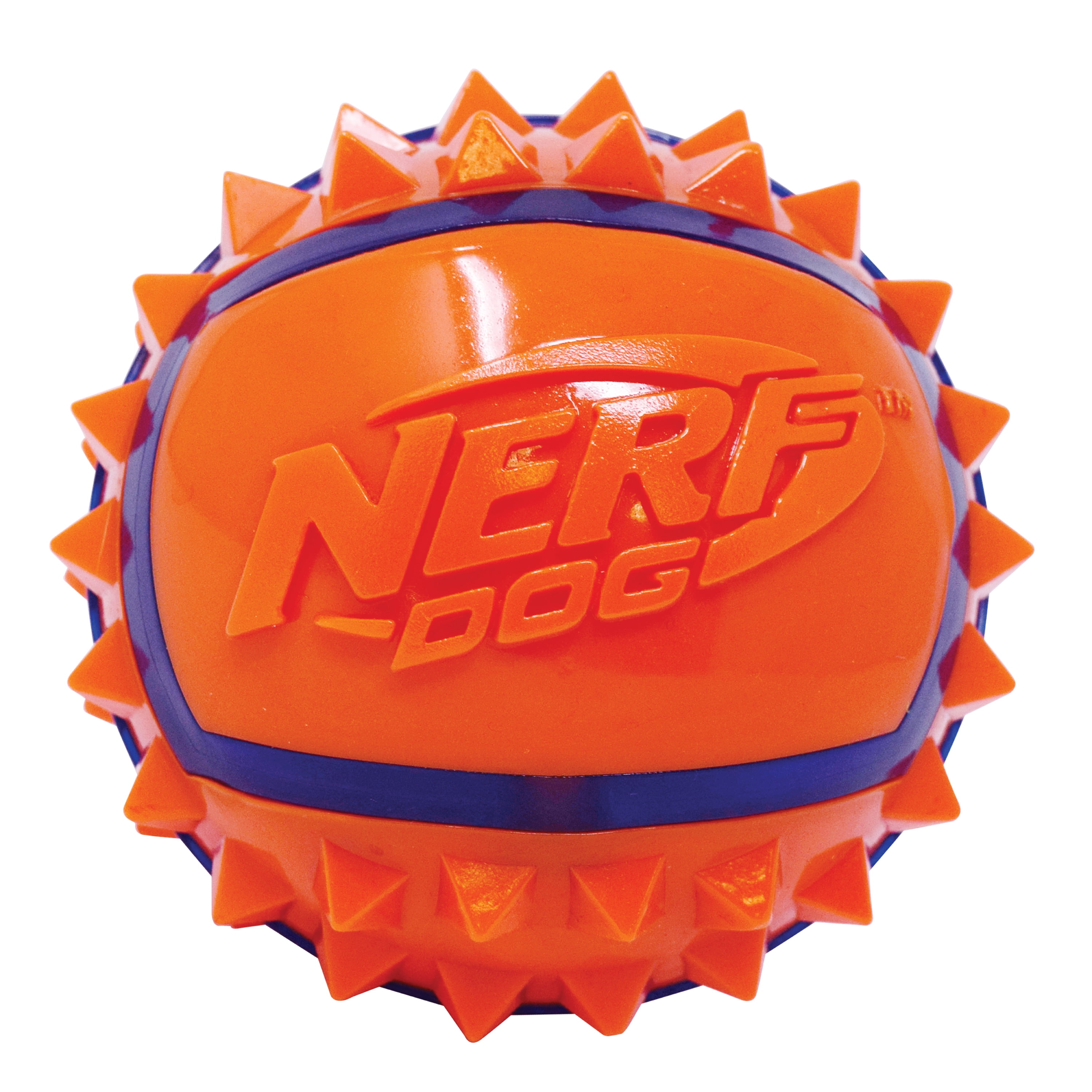 Nerf Dog TPR Dental Chew Spike Ball Dog Toy, 3 inch - Walmart.com