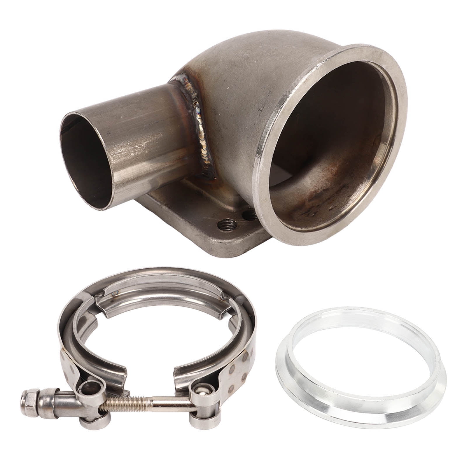 3in V Band Turbo Elbow Adapter 90 Degree Flange Tube Kit with Flange ...