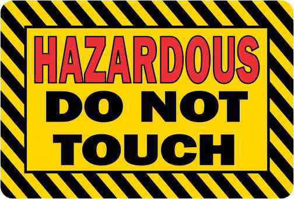 3in x 2in Hazardous Do Not Touch Magnet Vinyl Magnetic Caution Safety ...