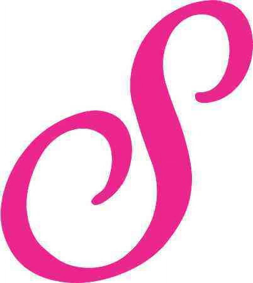 3in x 3in Cursive S Monogram Sticker Vinyl Truck Window Stickers Decal ...