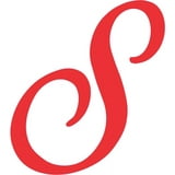 3in x 3in Red Cursive S Monogram Sticker Vinyl Truck Window Stickers ...