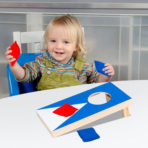 3in1 Cornhole Boards Set, Solid Corn Hole Games, Desktop Cornhole Set ...