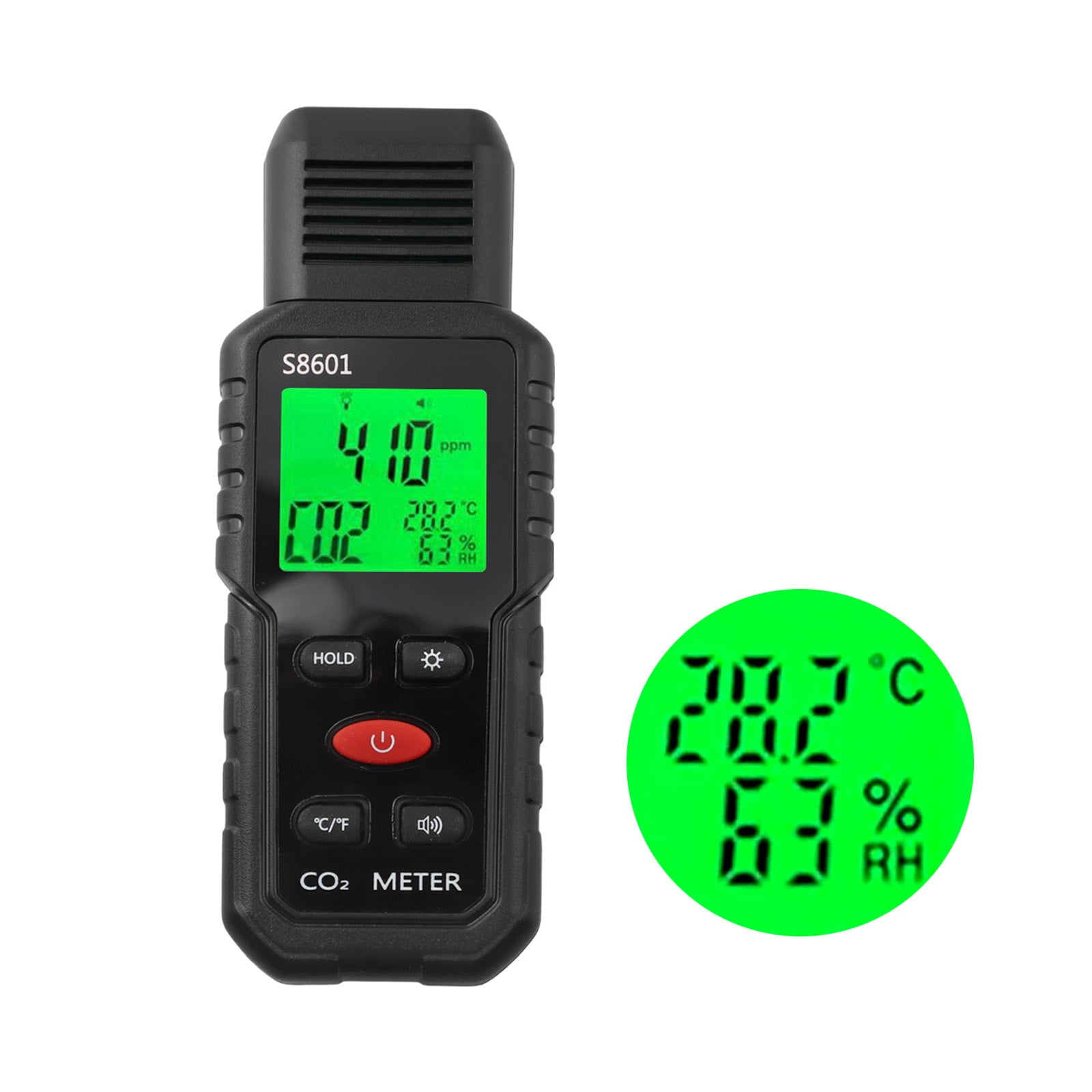 3in1 Handheld Carbon Dioxide Temperature And Humidity Tester Air ...