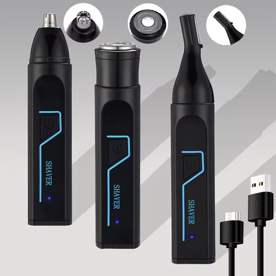 3in1 Man Hair Trimmer Beard Nose Ear Shaver Chest Armpit Leg Hair ...