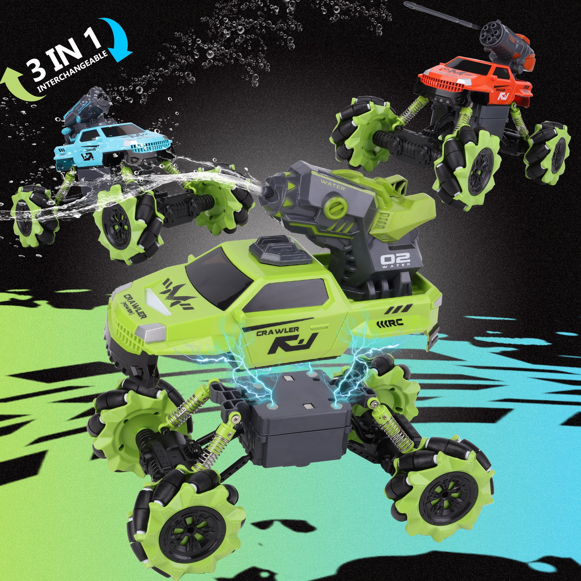 3in1 Multi-function High-speed Off-road Drift Vehicle, 1:16 Scale Rc ...