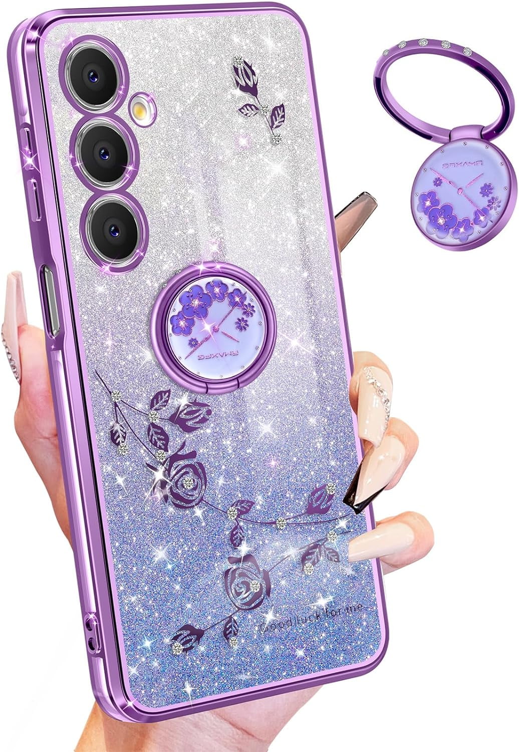 (3in1 for Samsung Galaxy A15 5G Phone Case for Women Girls Glitter ...