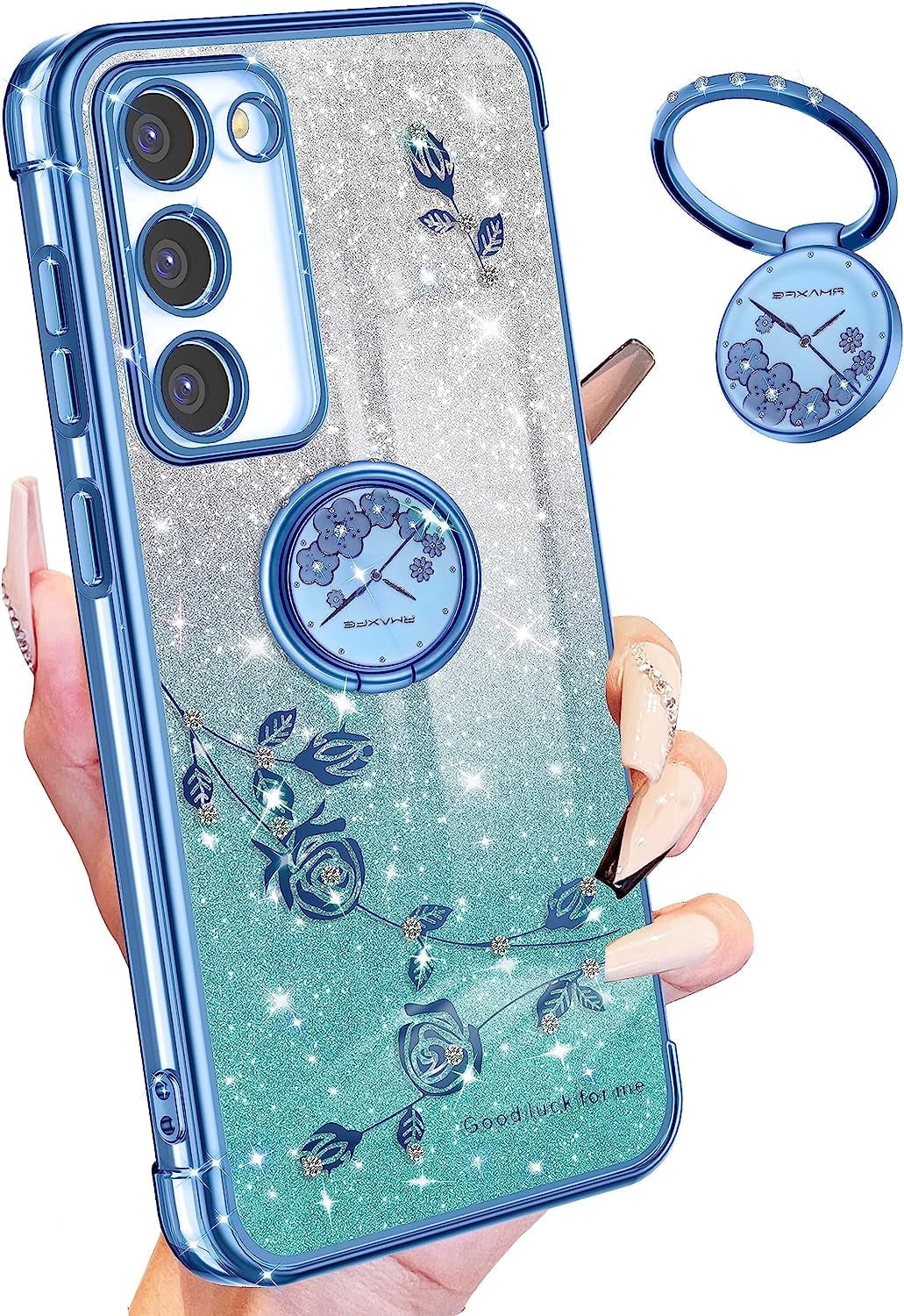 (3in1 for Samsung Galaxy S23 Plus Case Glitter Sparkly for Women Girls ...