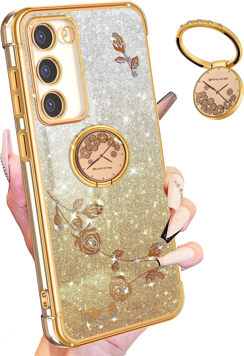 (3in1 for Samsung Galaxy S23 Plus Case Glitter Sparkly for Women Girls ...