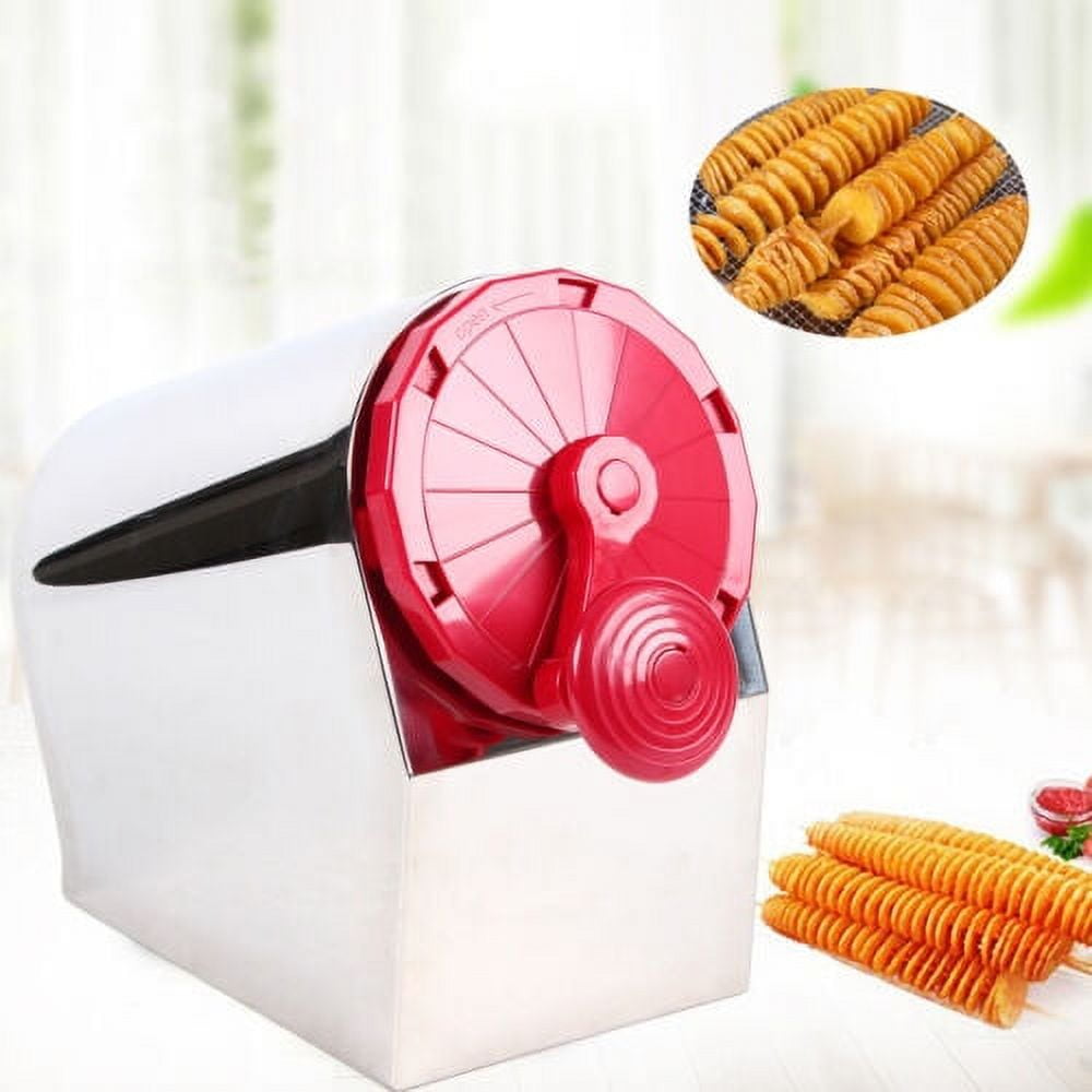 3in1 Tornado Potato Spiral Cutter Potato Chips Twister Slicer Cutter ...