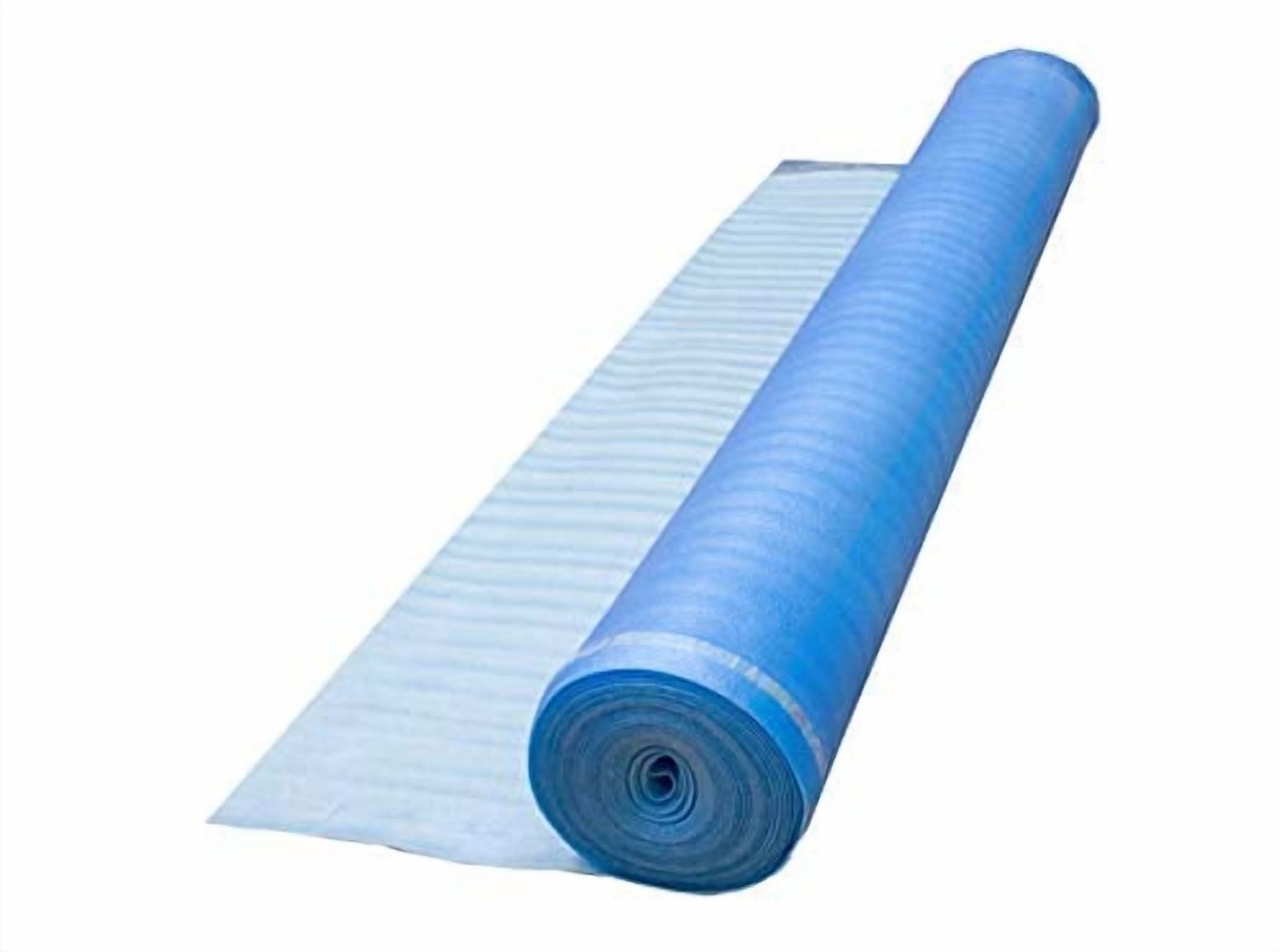 3in1 Vapor Barrier Flooring Underlayment w/Overlap and pre-Attached Tape Strip - Bestlaminate ...