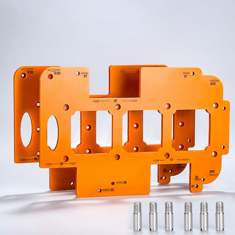 3in1 Woodworking Hole Cutter Template, Sockets Slotting Template for ...