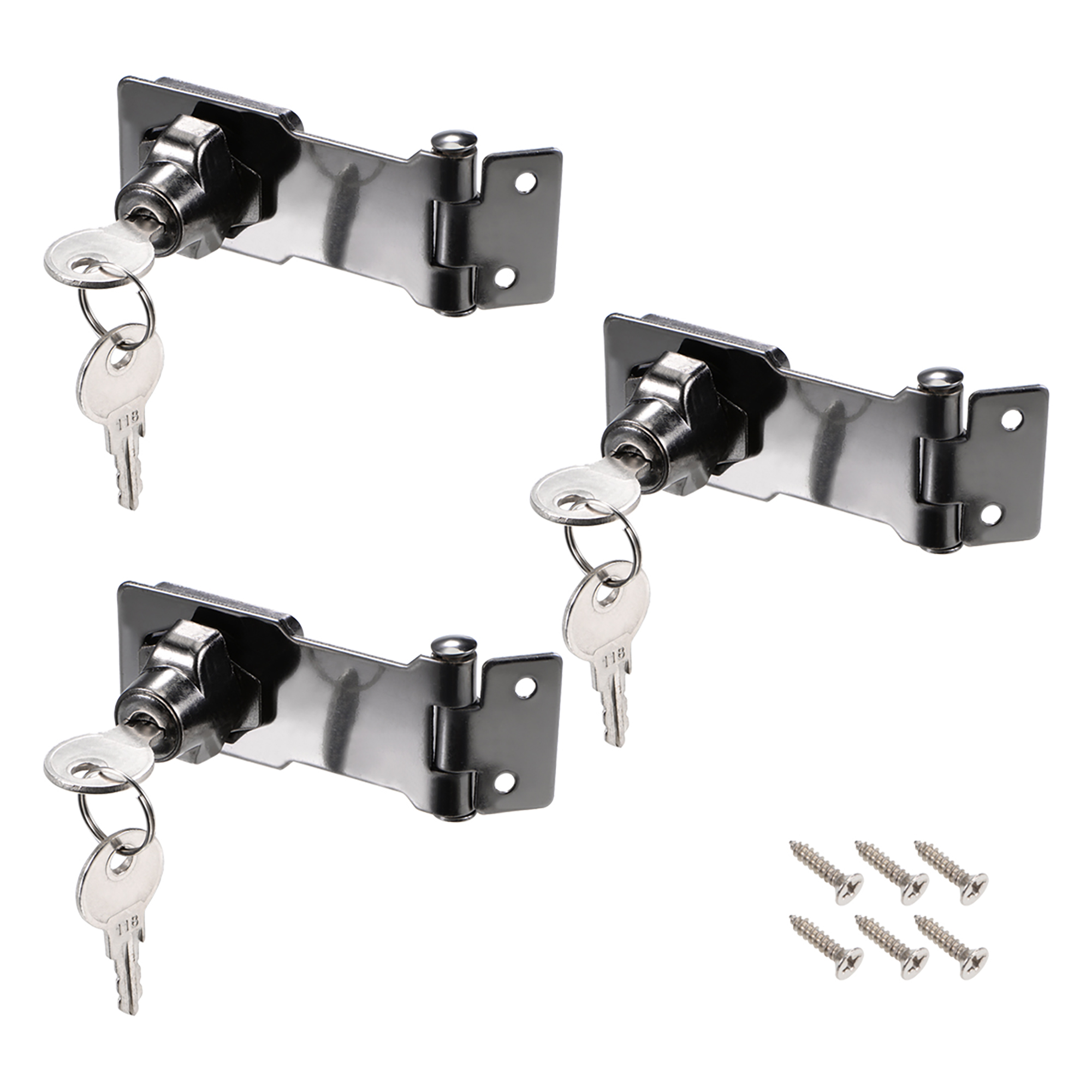 Stanley Hardware 754544 3-1/2" Black Safety Hasps - Walmart.com