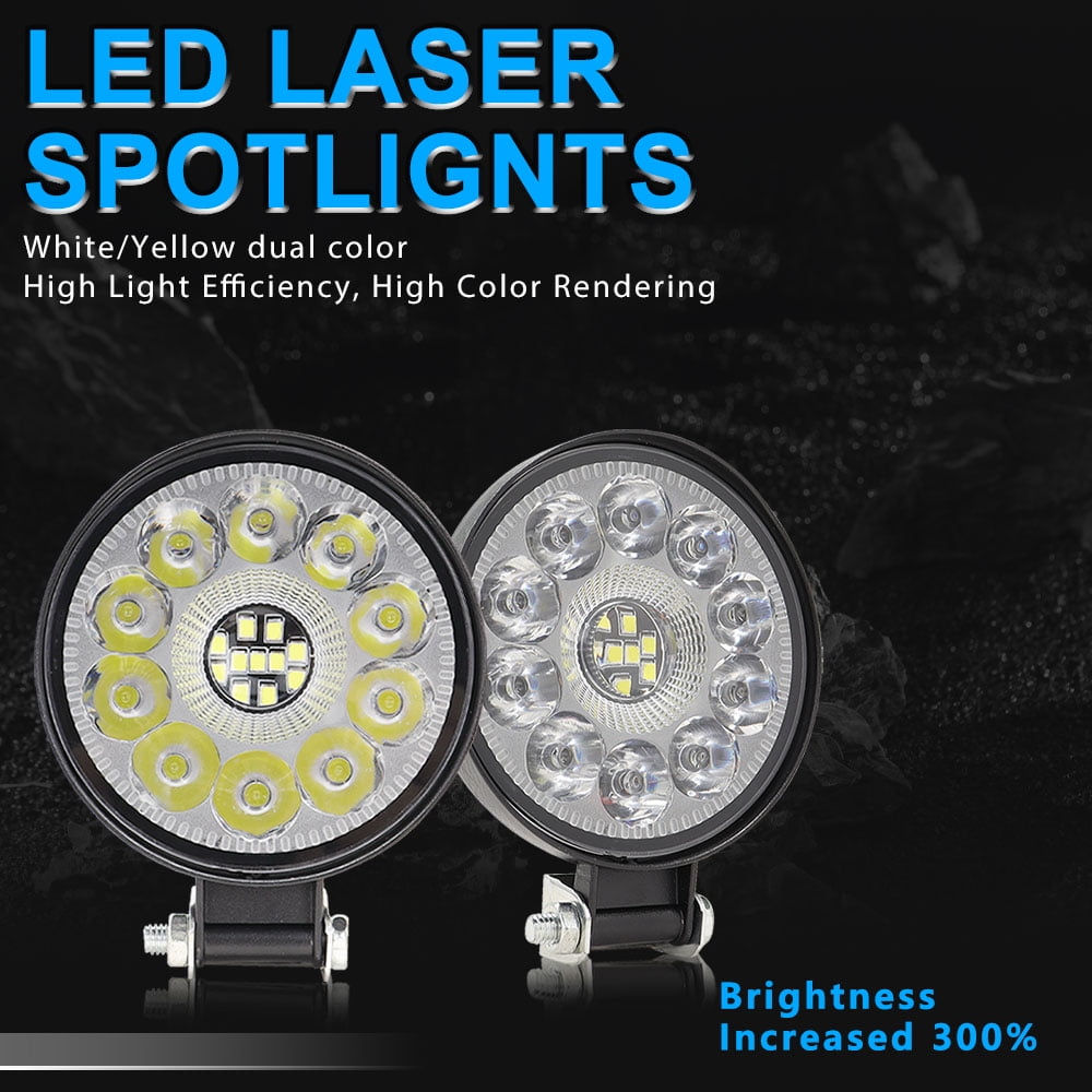 3inch Round Car LED light 54W Car Mini Work Light Circular 21LED ...