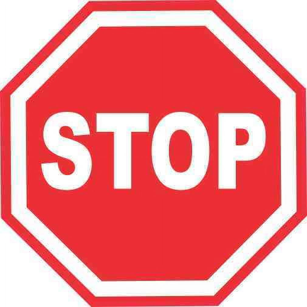 3inx3in Stop Sign Sticker Vinyl Road Signs Stickers Traffic Symbol ...