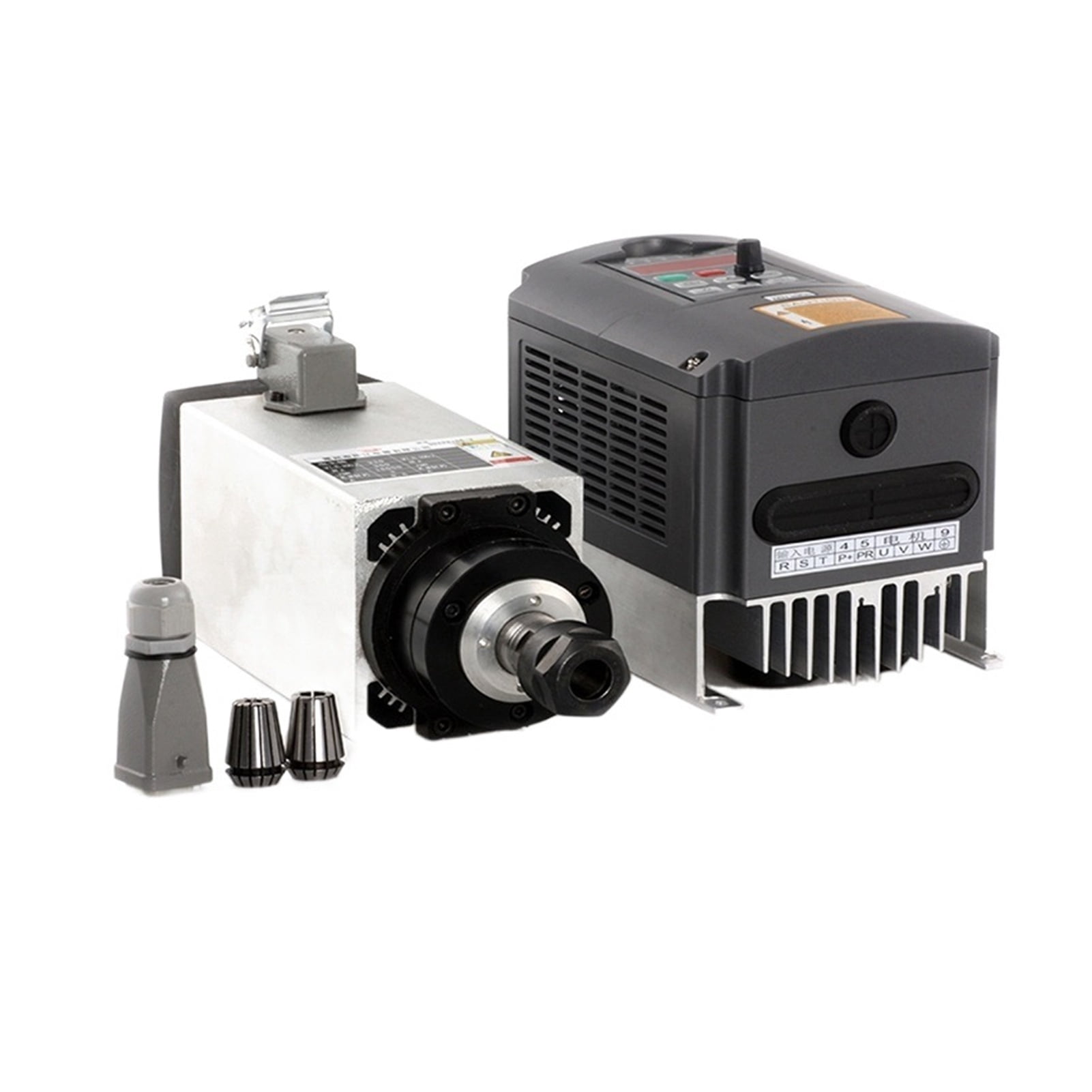 3kw Air Cooled Spindle Kits + 4KW/380 Inverter CNC Router Spindle Motor ...