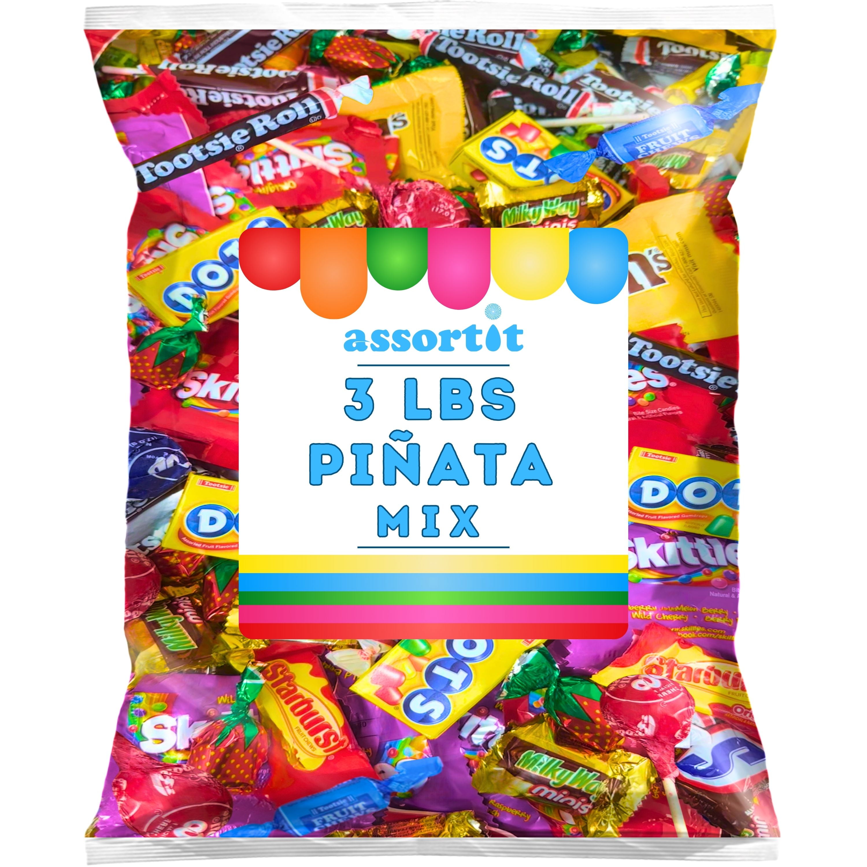 3lb Piñata Candy Assortment – Lollipops, Gummies & Hard Candies ...