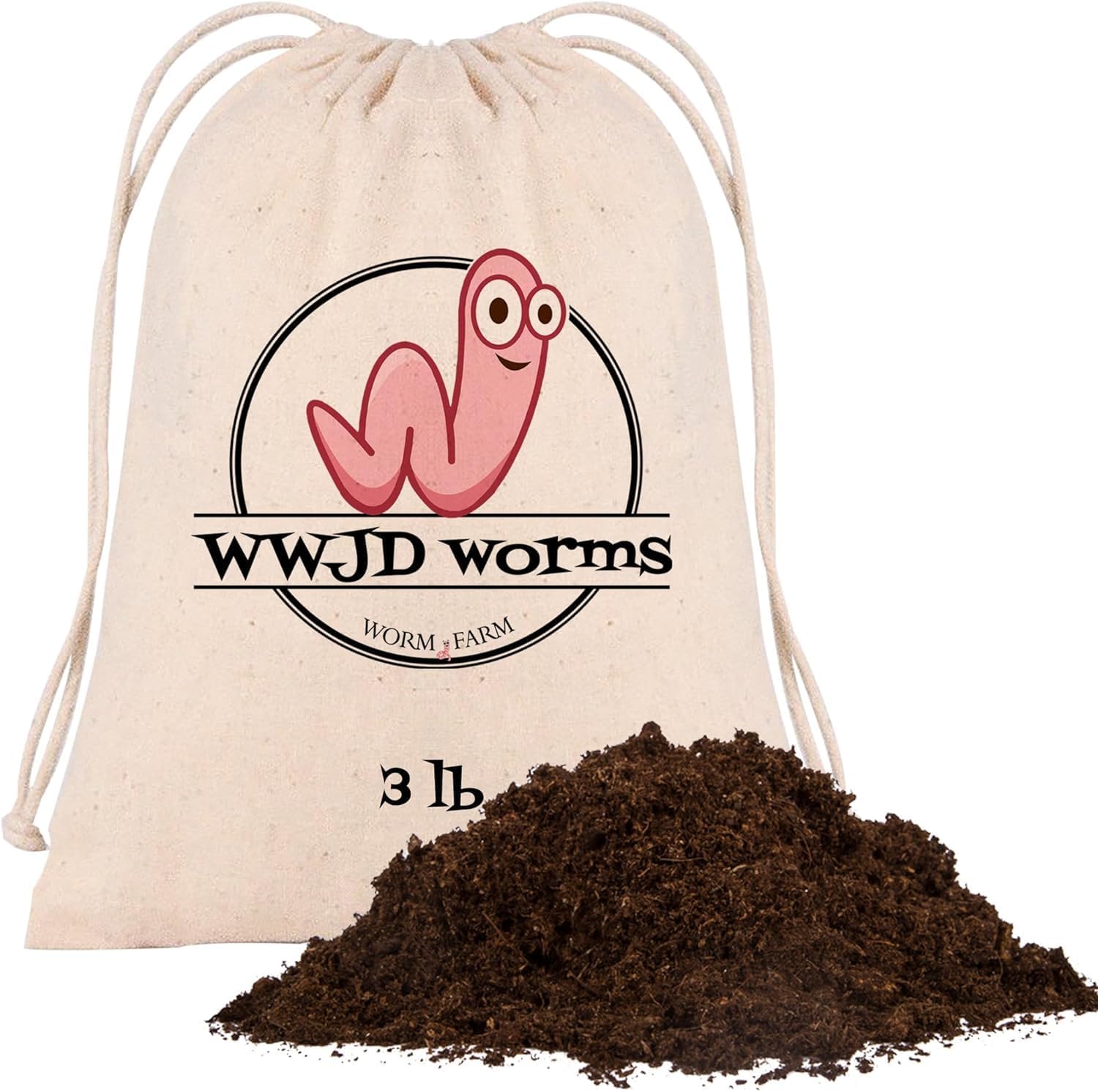 3lb Worm Bedding for Nightcrawlers and Red Wigglers (Worms Not Included ...