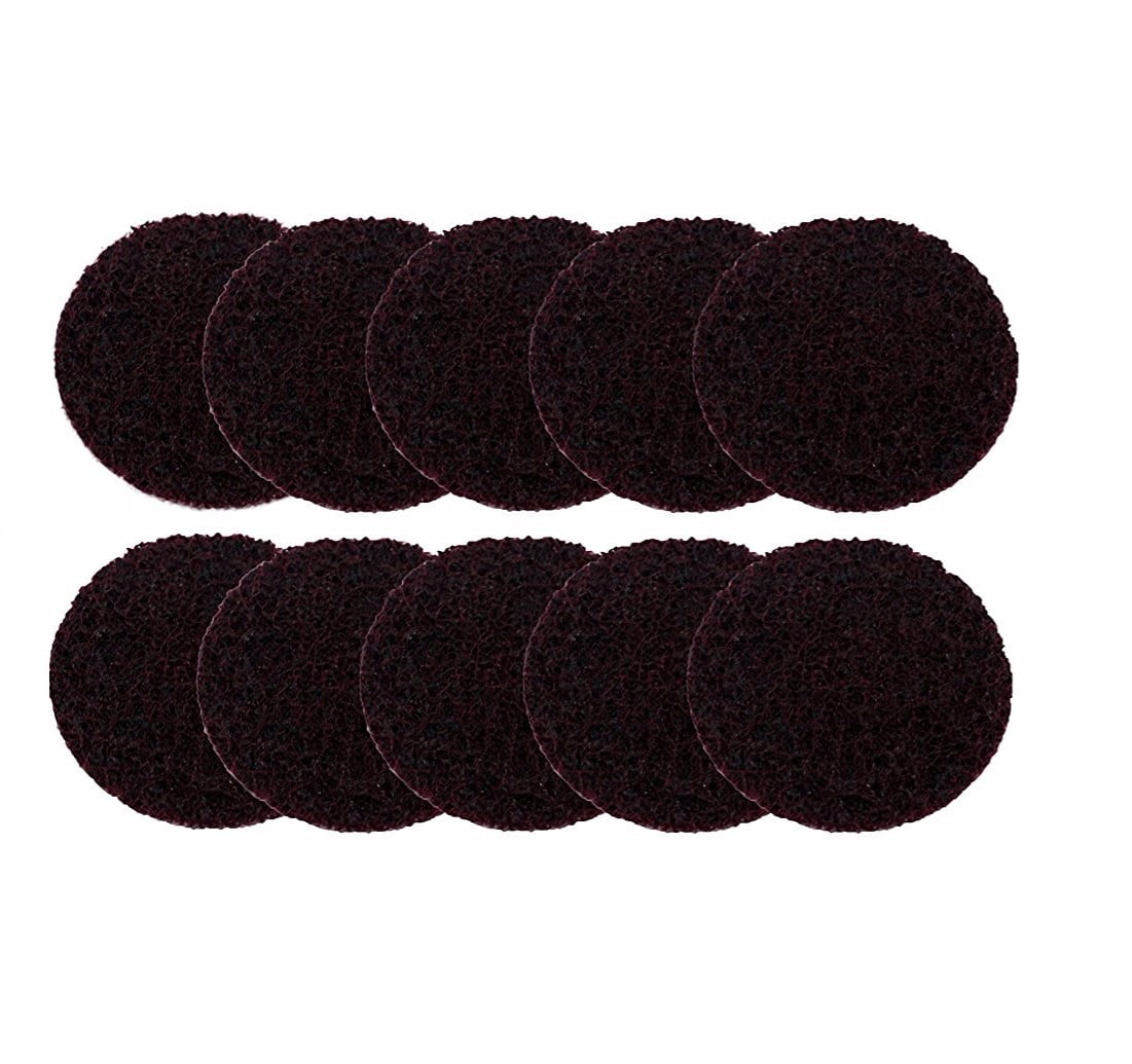 3m 07481 2" Medium Scotch Brite Roloc Discs Partial Box (10-discs ...