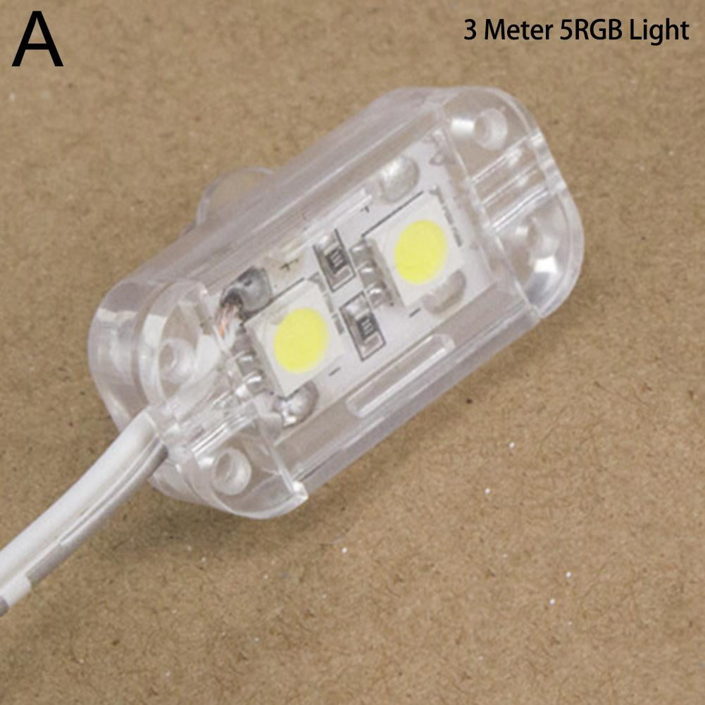 3m 10RGB dual-lamp waterproof buckle module lamp RGB lamp string high ...