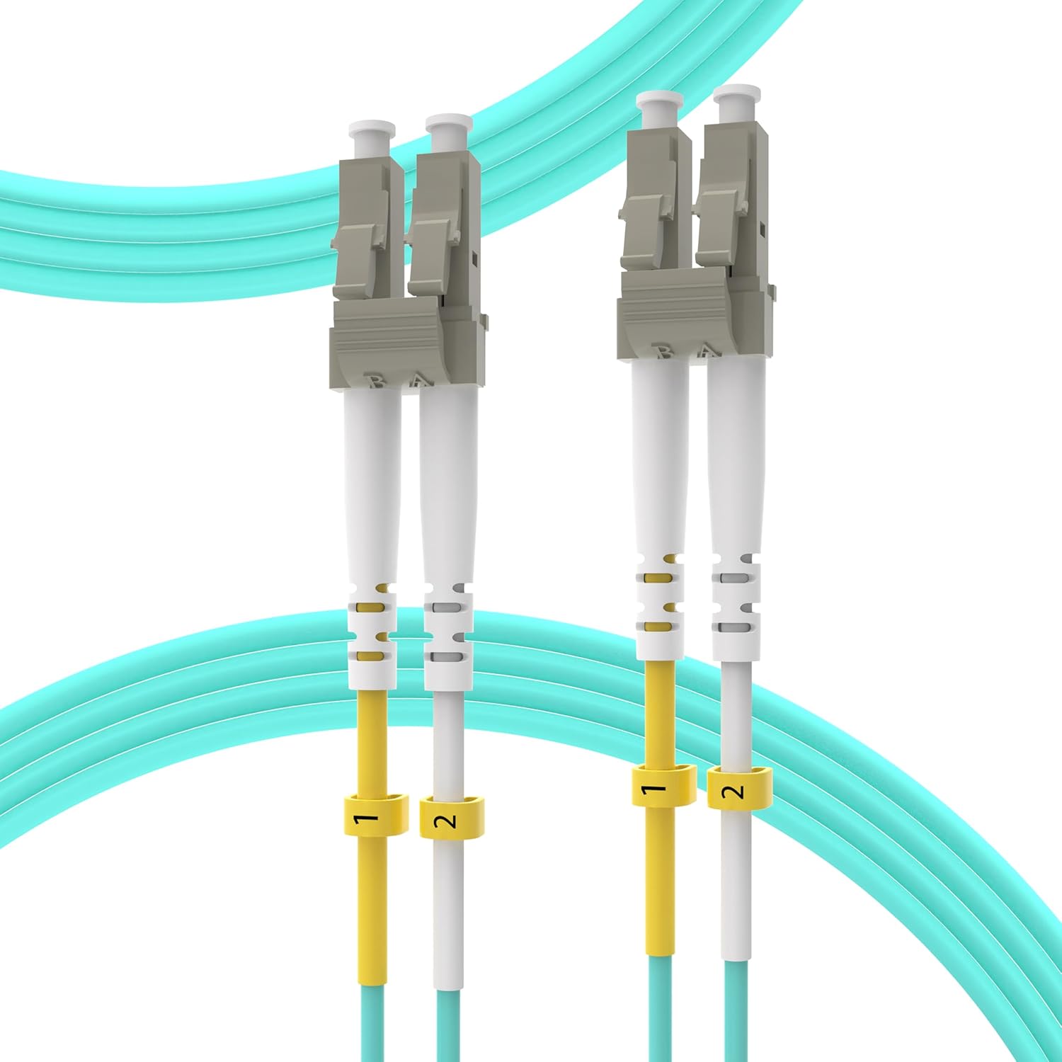 3m (10ft) OM3 LC to LC Fiber Patch Cable, 10G/40Gb Multimode Duplex for ...
