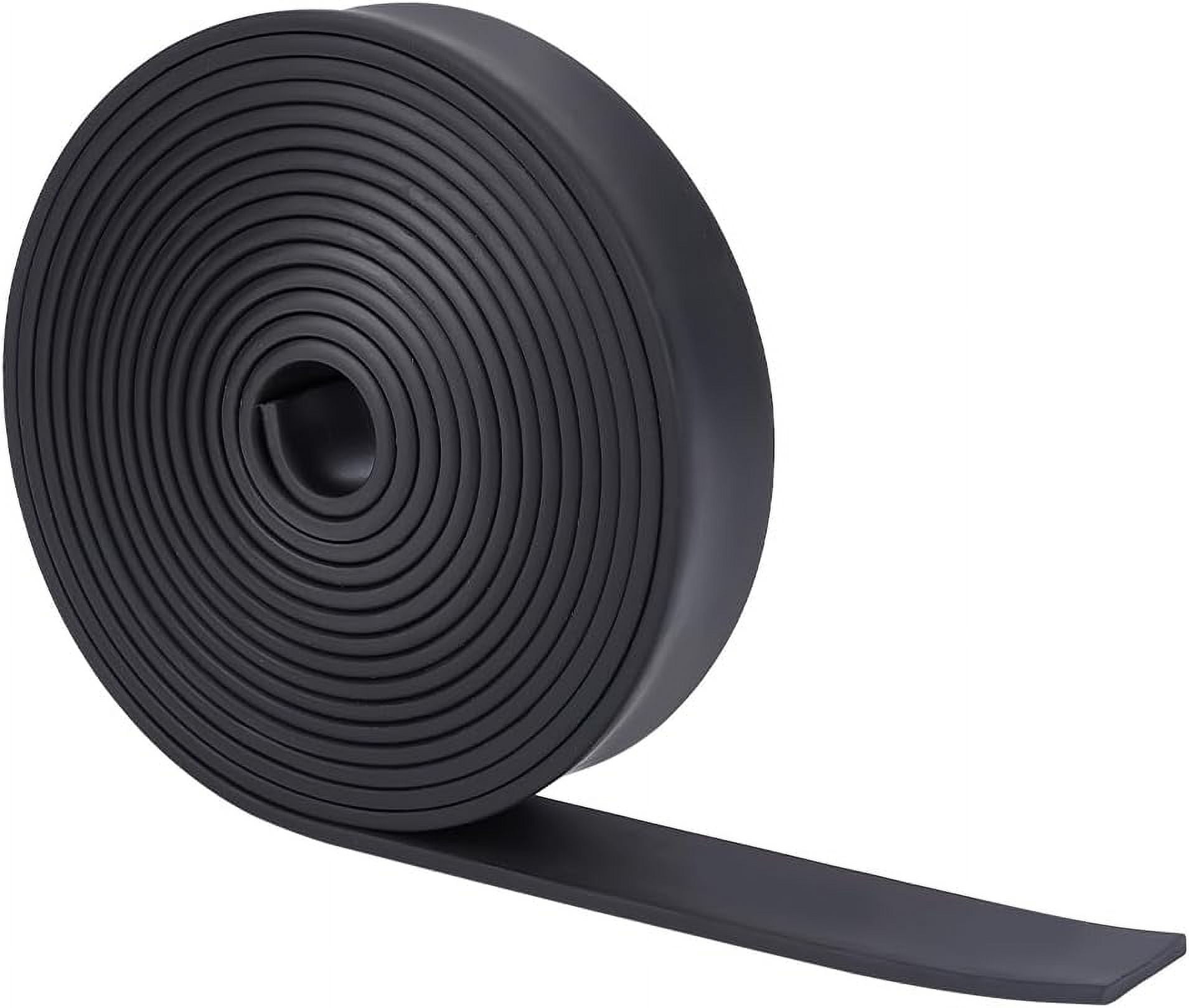 3m/3.3 Yards Synthetic Rubber Strips 1x0.1 Inch Solid Rubber Strip Roll Synthetic Black Long ...