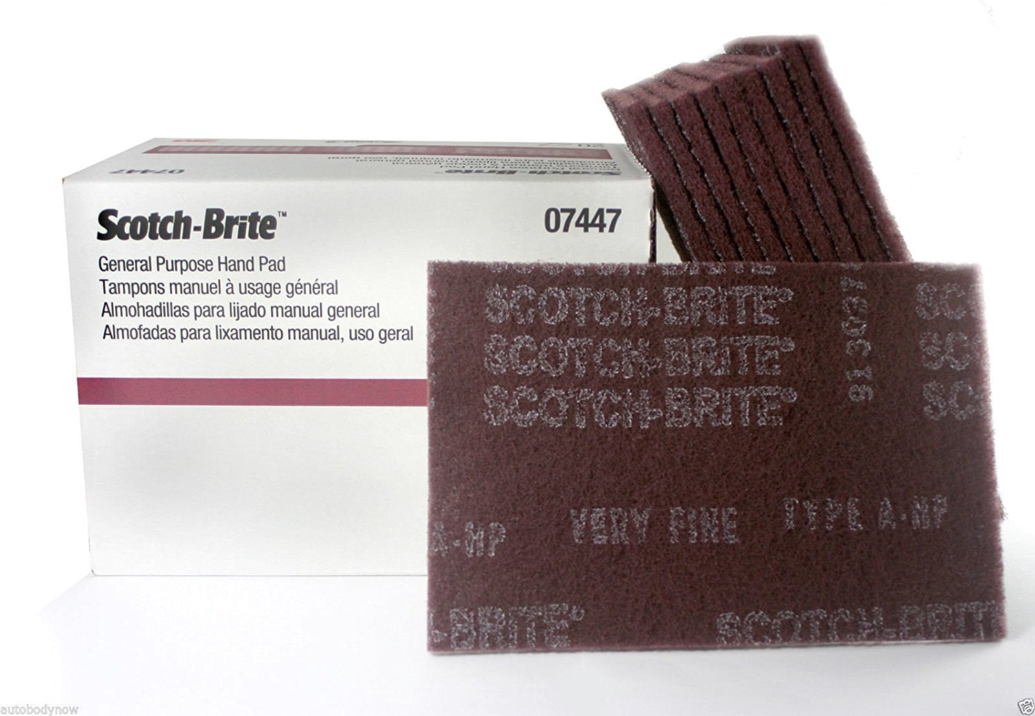 3m 7447/07447 (1/2 Box - 10 pads) Scotch-Brite General Purpose Hand ...