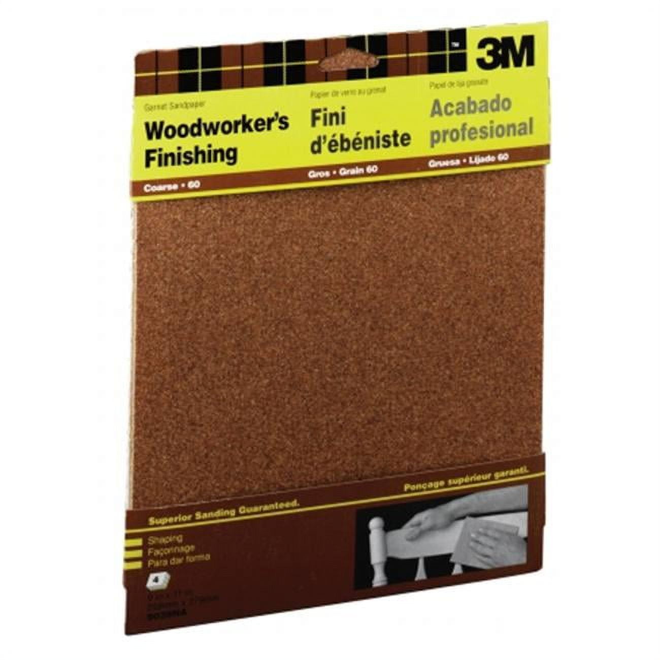 3m 9inch X 11inch Course Bare Woods Sandpaper 9038NA - Walmart.com