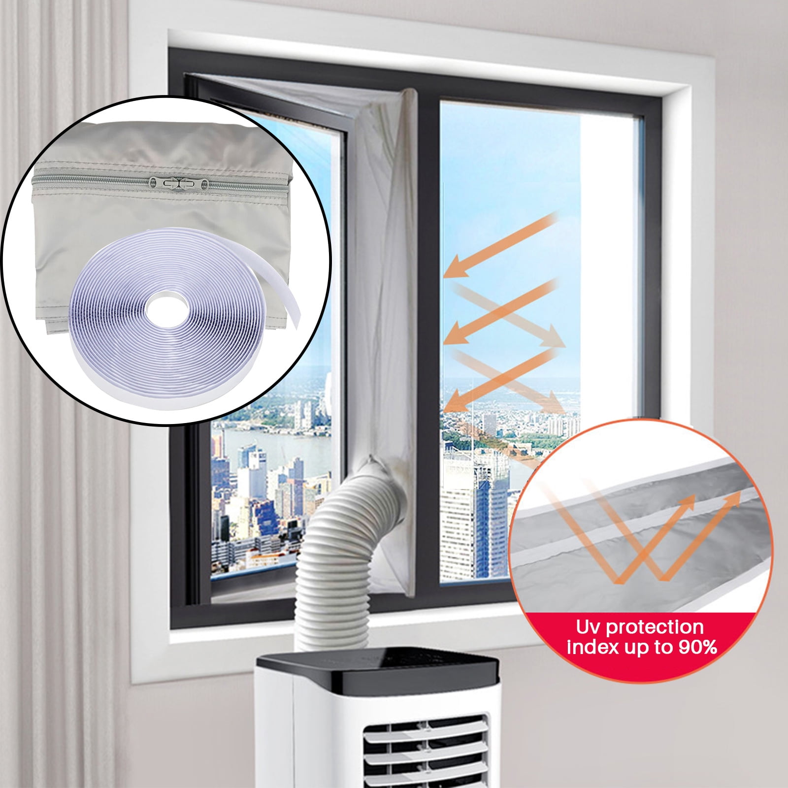 Pakasept Air Conditioning Window Seal, Universal AC Unit Guard with ...
