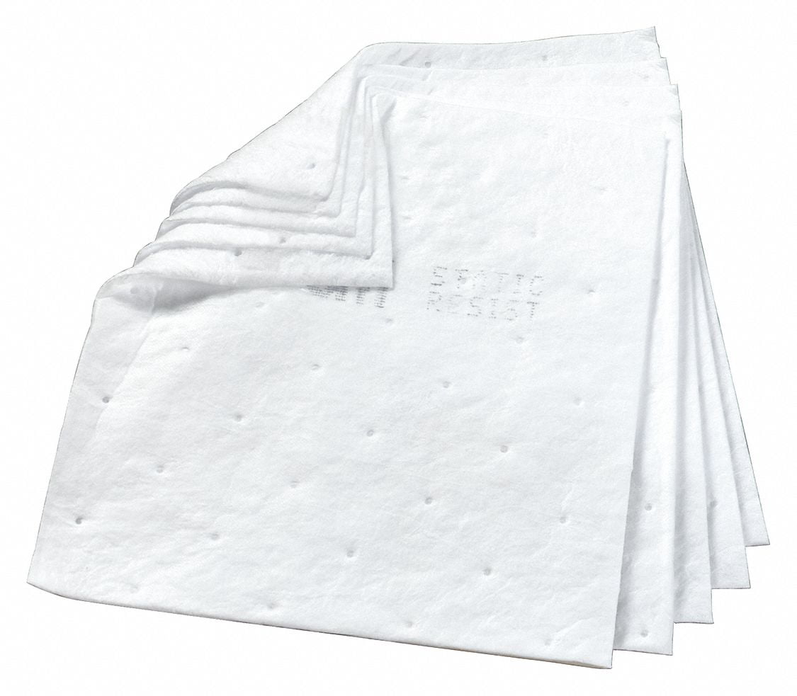 3m Absorb Pad,Oil-Based Liquids,White,PK100 HP-556 - Walmart.com