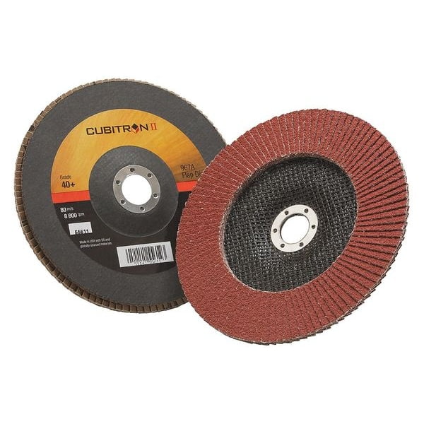 3m Cubitron Flap Disc,T27,7in. x 7/8in.,40 7000148184 - Walmart.com