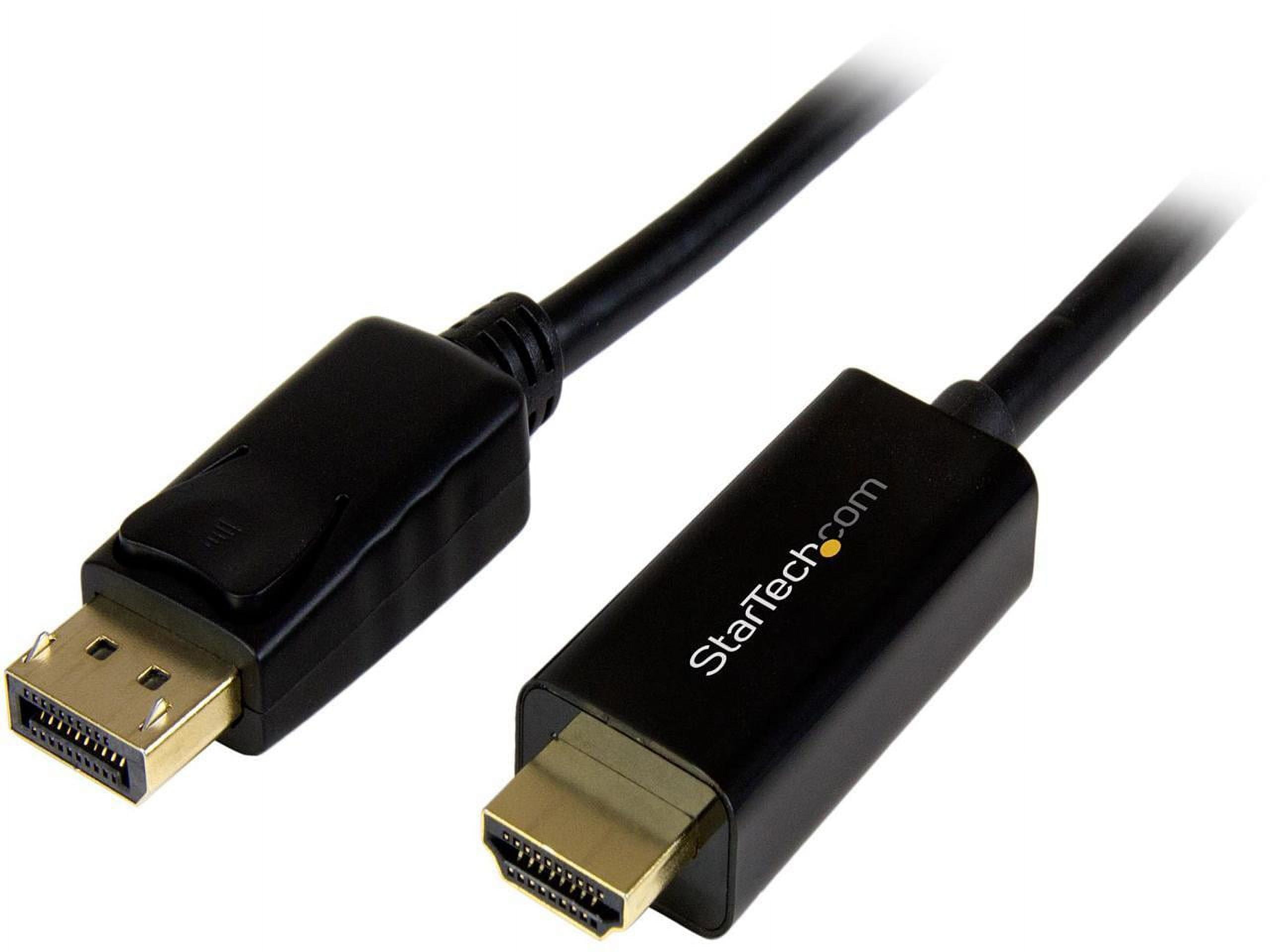 StarTech DP2HDMM3MB 9.84' DisplayPort/HDMI Audio/Video Cable Black ...