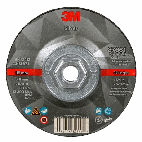 3m Depressed Center Wheels,4 1/2 in dia 87661 - Walmart.com