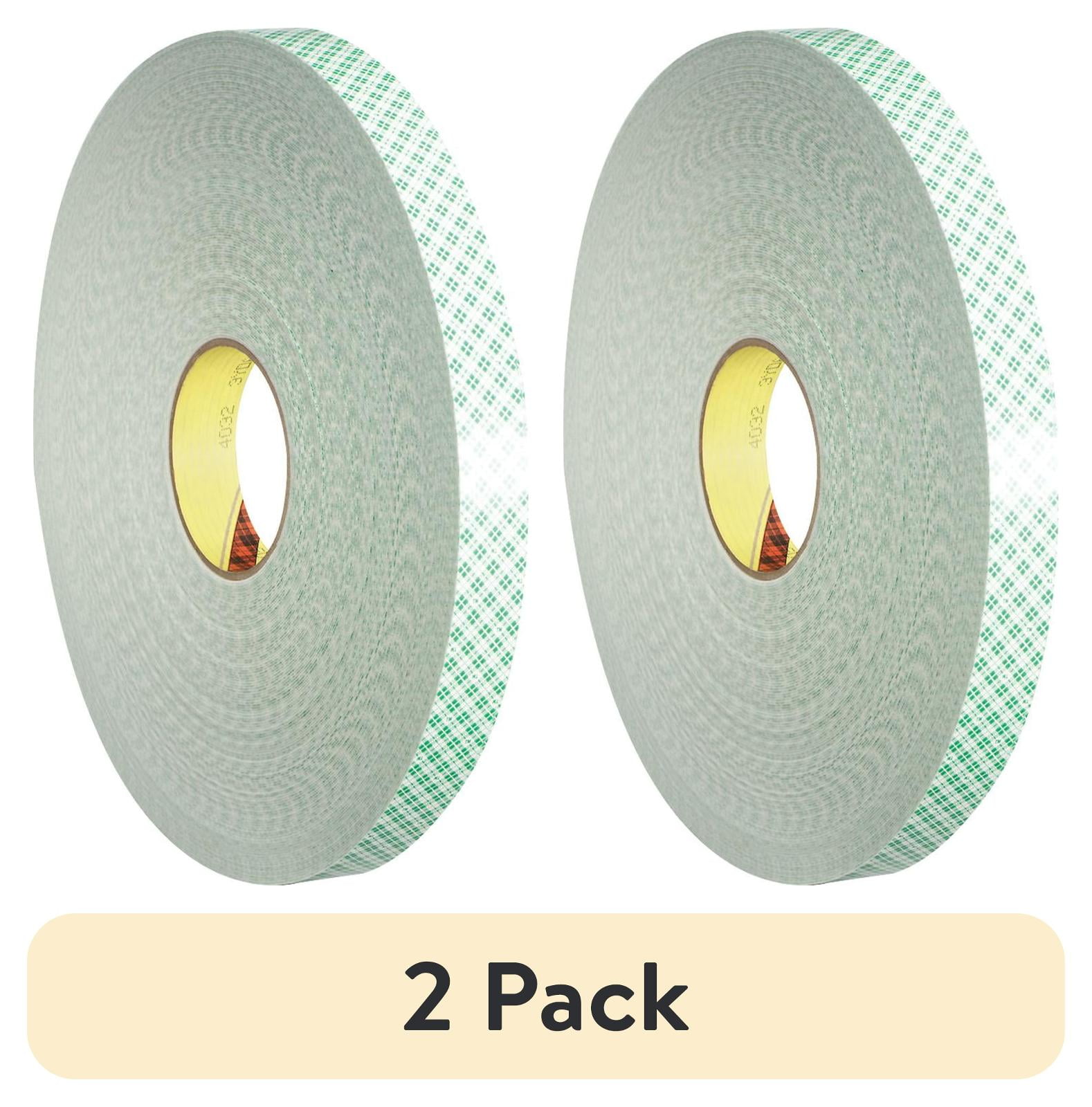 (2 pack) 3m Double Foam Tape. 1/2"x5 yd.,1/32" T9534032R - Walmart.com