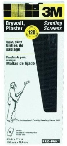 3m Drywall Sanding Screen 120 Grit 4-3/16 " X 11 " by 3m Co. - Walmart.com