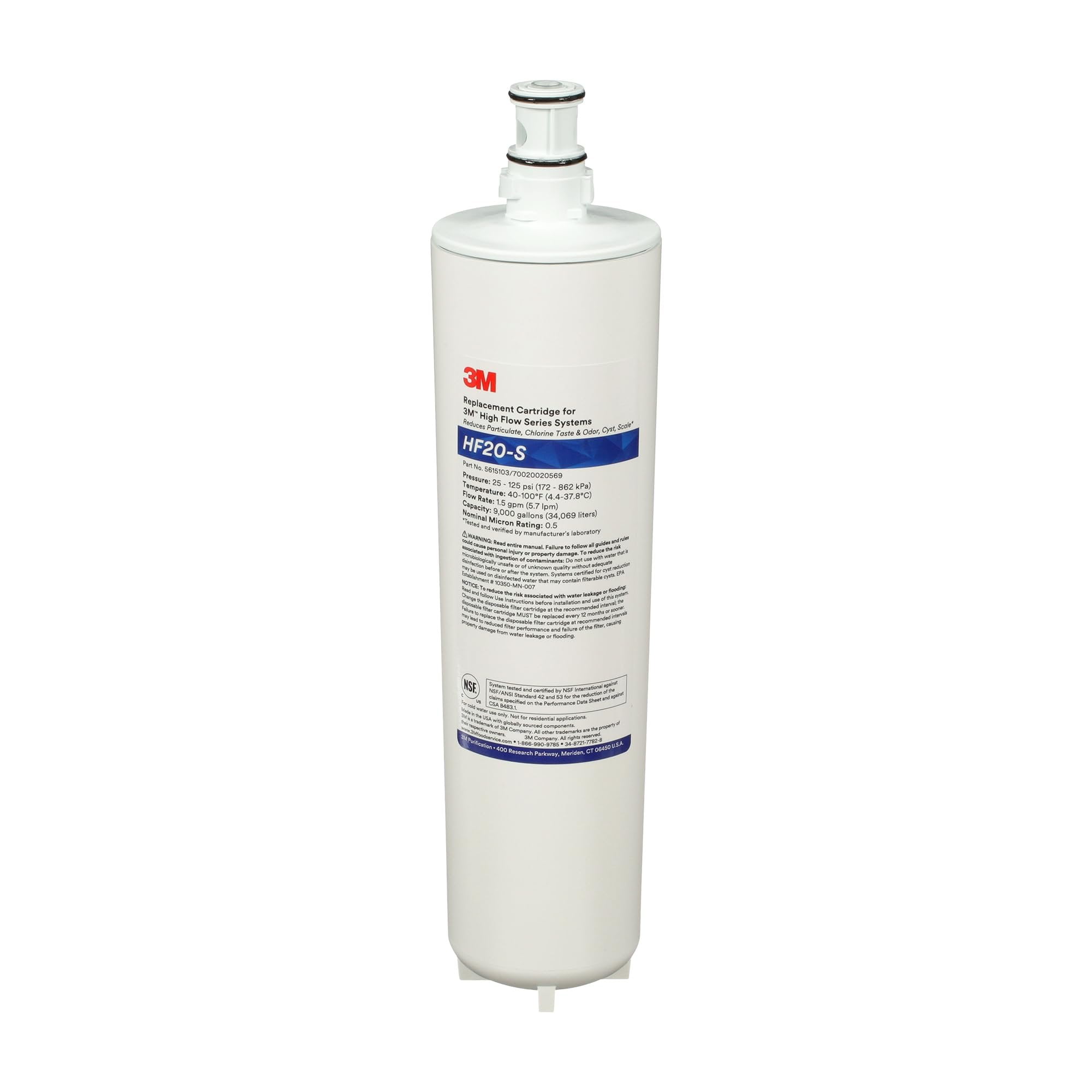 3M OEM Water Filtration Products Replacement Filter Cartridge, Model ...