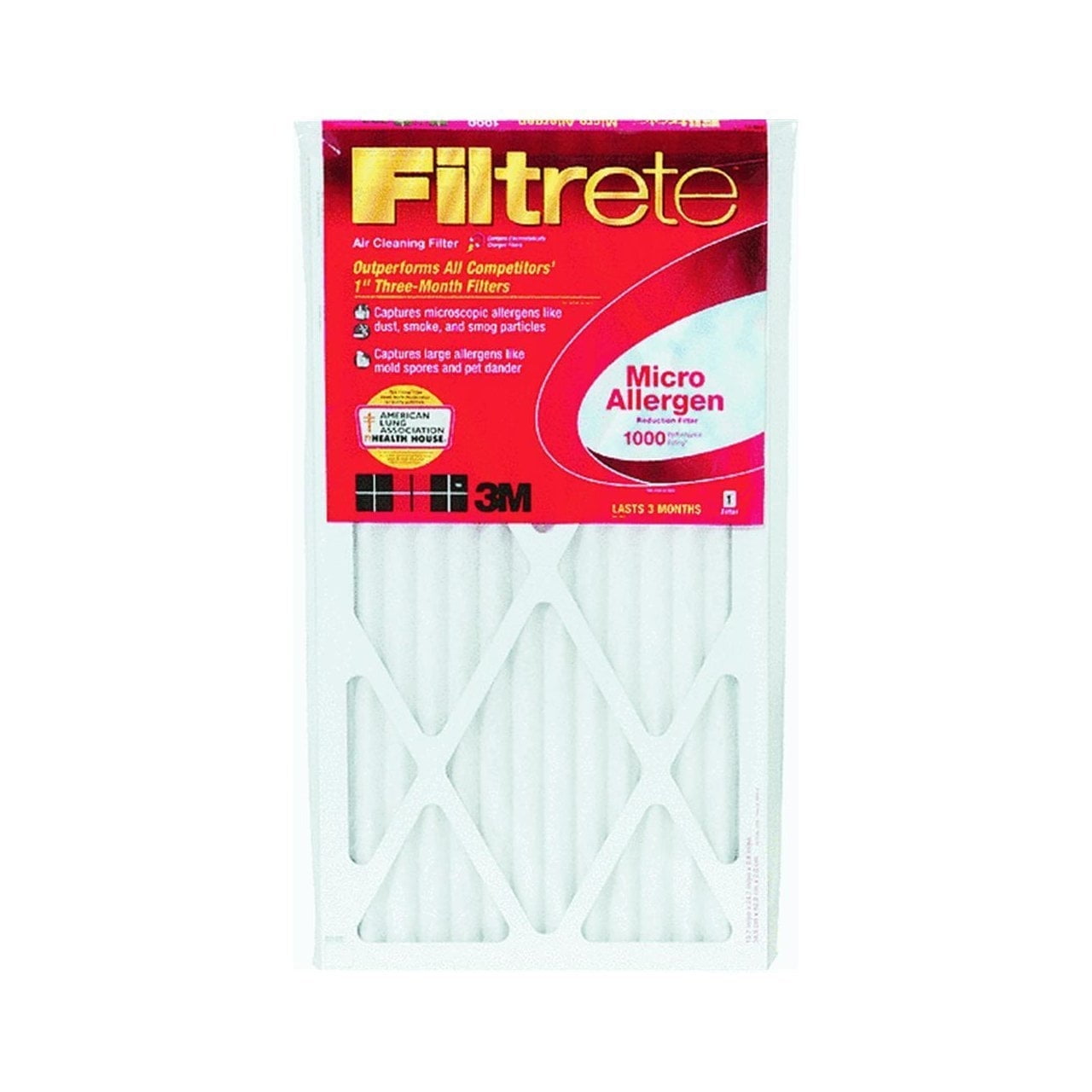 3m Filtrete Air Filter Micro Allergen Reduction 24 X 30 X 1 Merv 11 ...