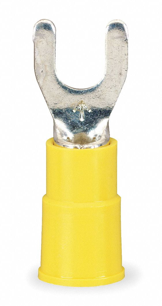 3m Fork Terminal,Std,#8 Stud,Yellow,PK50 MVU10-8FX - Walmart.com