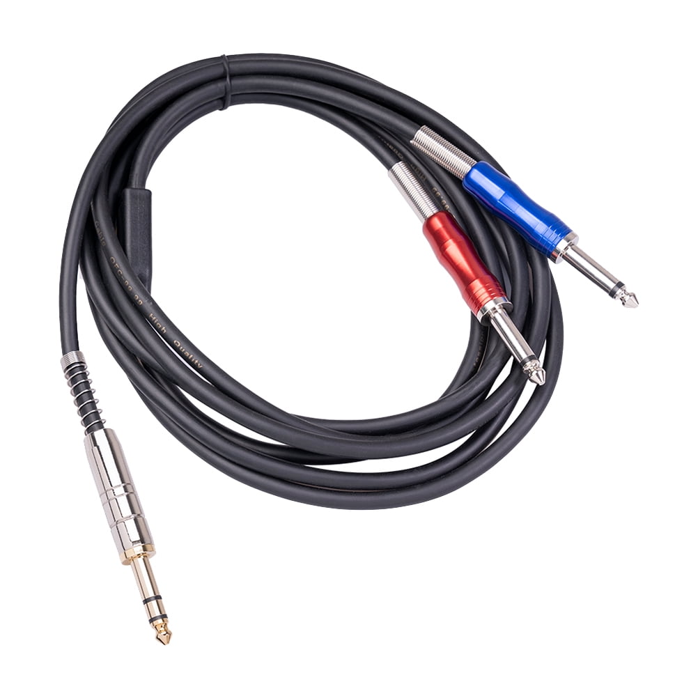 3m Guitar Cable 6.35mm Stereo Male to Dual 6.35mm Mono Male Converter ...