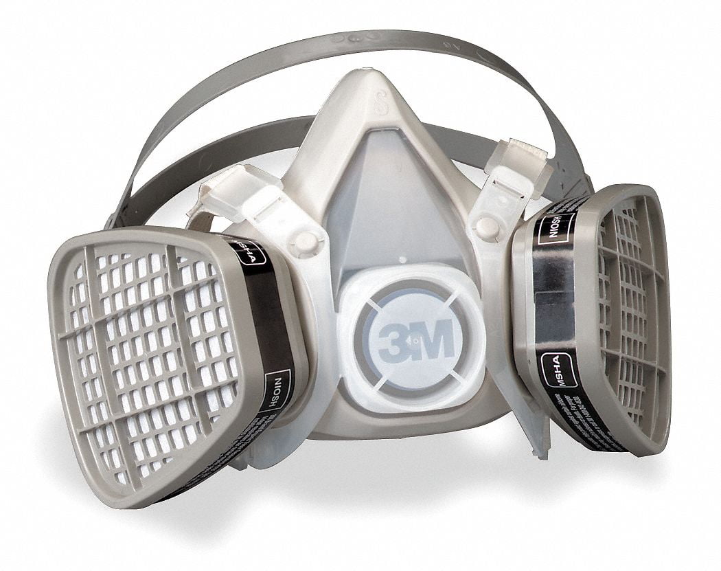 3M Half Facepiece Disposable Respirator Assembly 5101, Organic Vapor ...