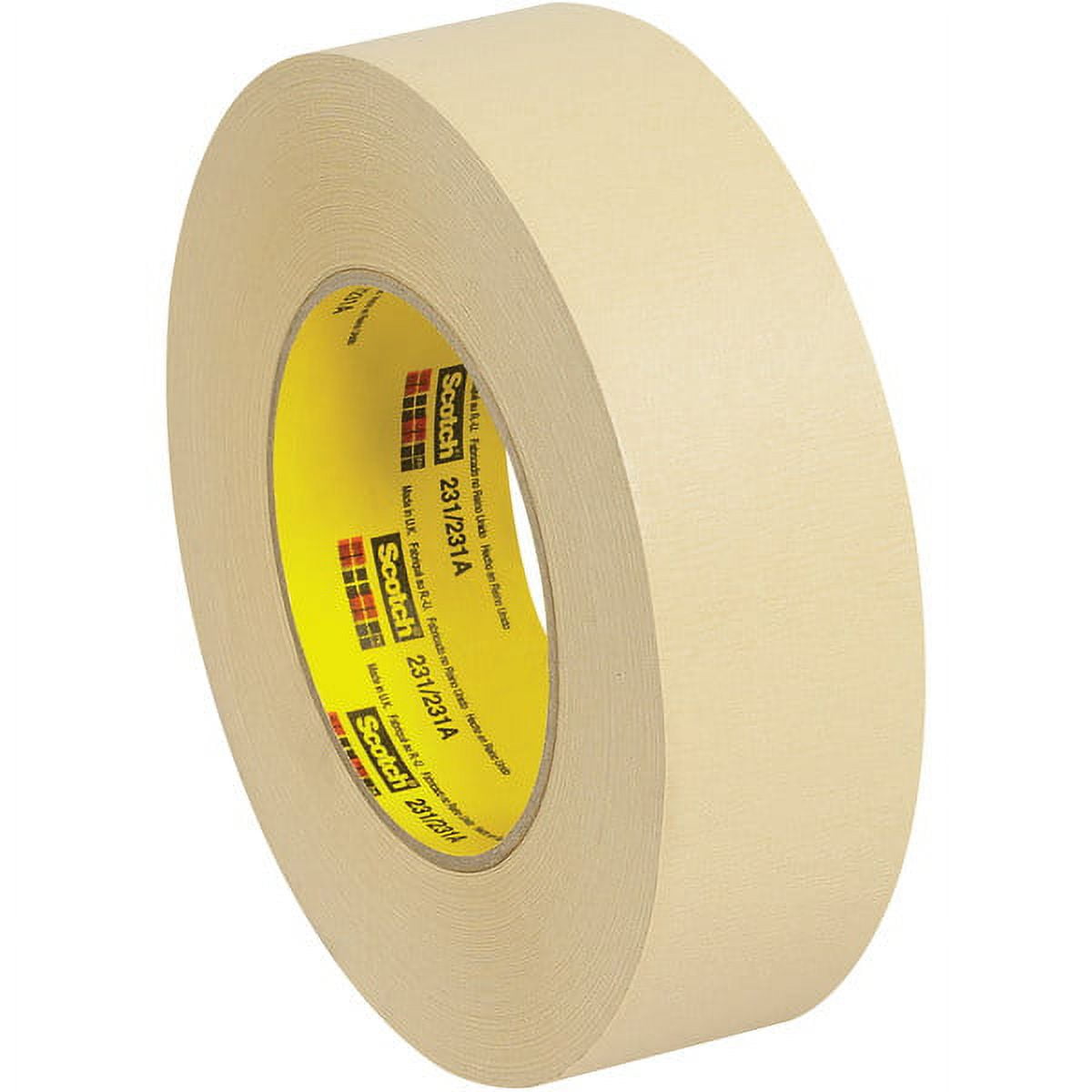 3m Masking Tape,1 3/8" W,60 yd L,Tan,PK24 231/231A - Walmart.com