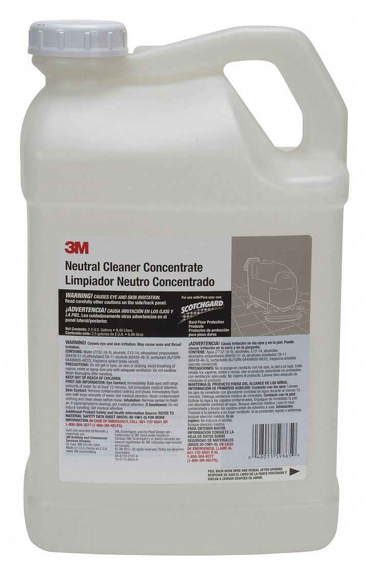 3m Neutral Floor Cleaner,Liquid,2.5 gal,Jug 59865 - Walmart.com