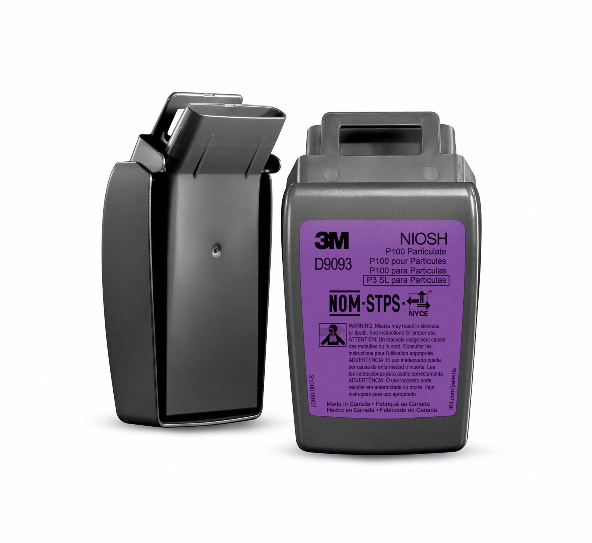 3m Particulate Filter,P100,Magenta,PK2 D9093B - Walmart.com